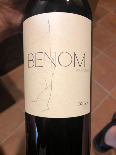 2017 Benom Wines Origin, USA, California, Central Coast, Paso Robles ...