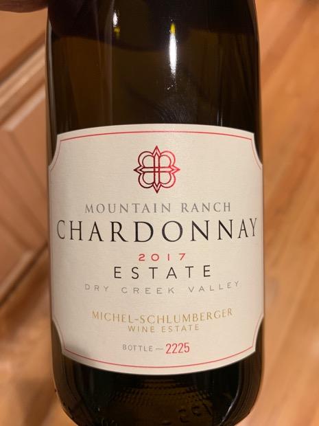 2017 Michel-Schlumberger Chardonnay Mountain Ranch, USA, California ...