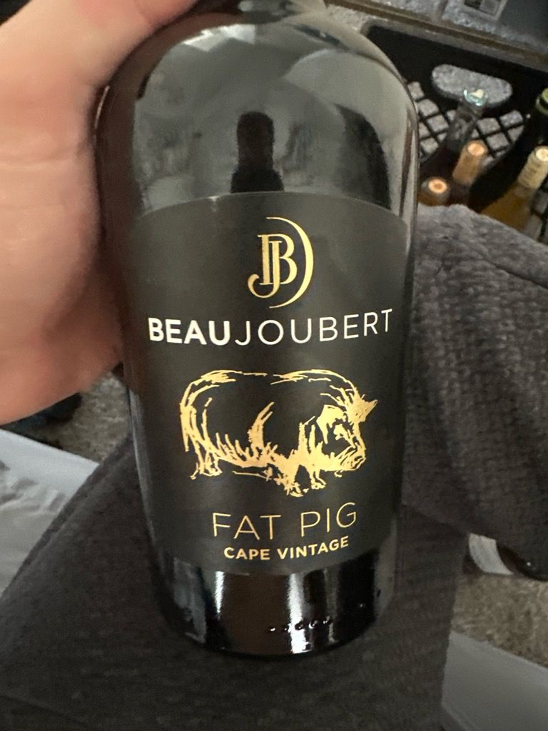 2018 Beau Joubert Fat Pig Cape Vintage, South Africa, Coastal Region ...