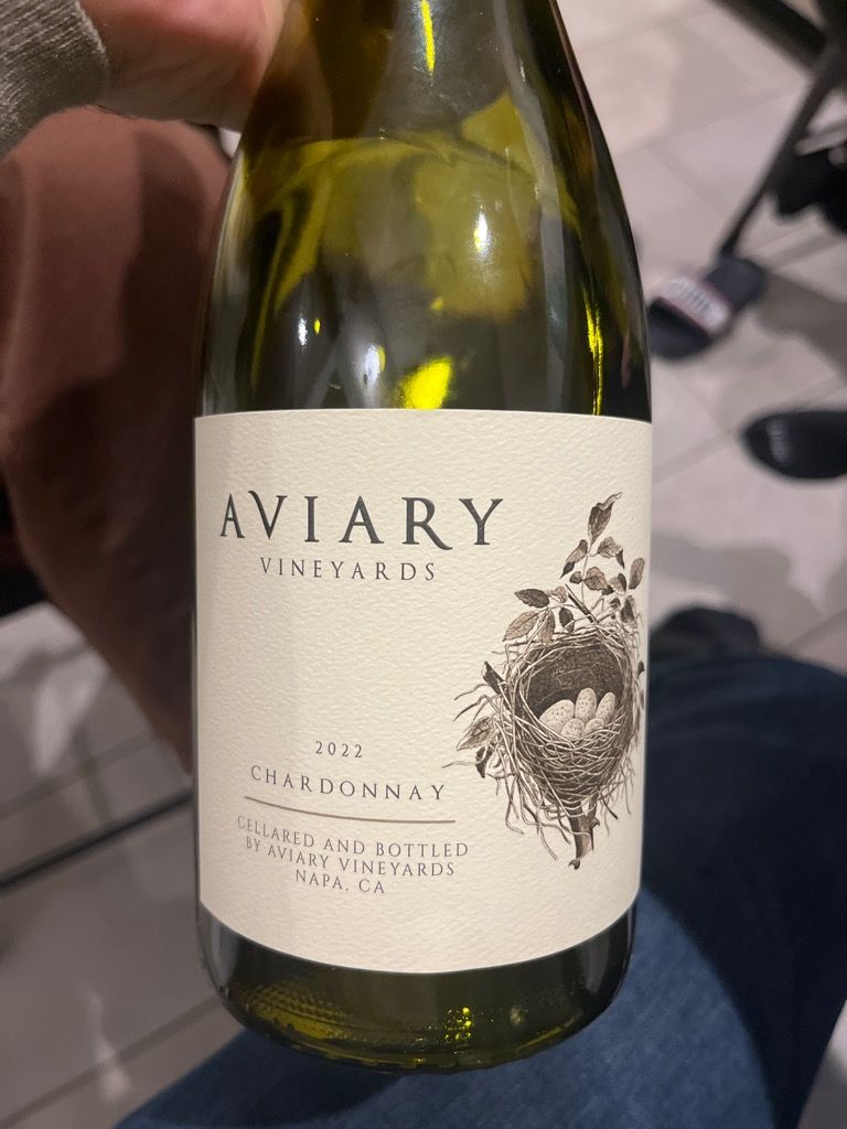 2022 Aviary Vineyards Chardonnay, USA, California, Napa Valley ...
