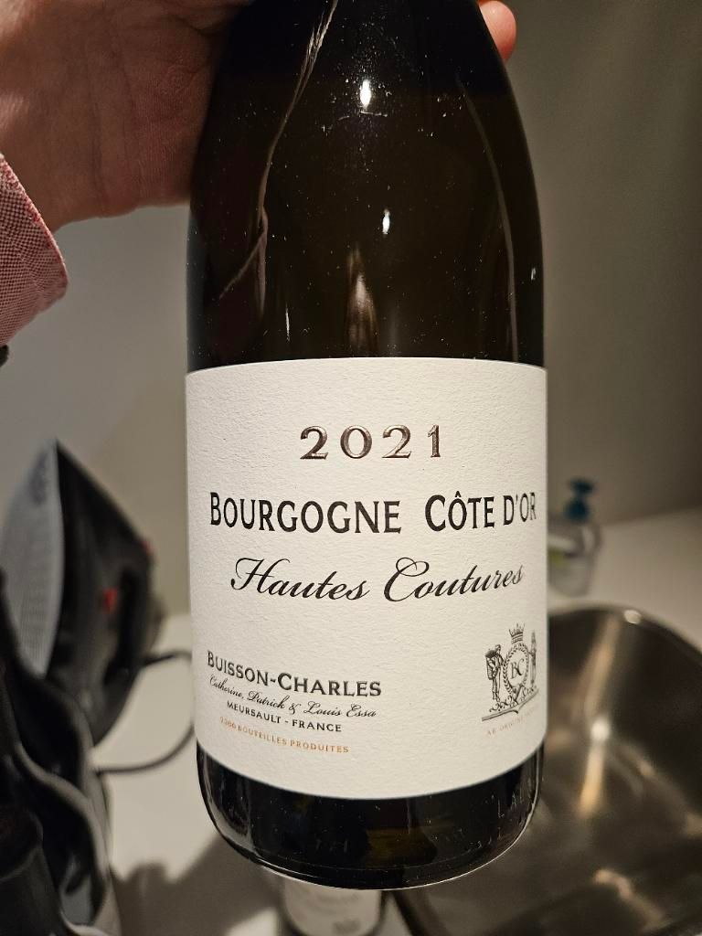 2022 Buisson-Charles Bourgogne Blanc Hautes Coutures, France, Burgundy ...