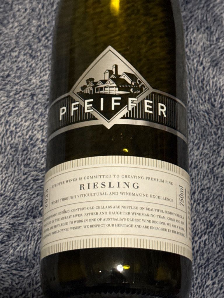 2024 Pfeiffer Riesling, Australia, Victoria, North East, Rutherglen ...