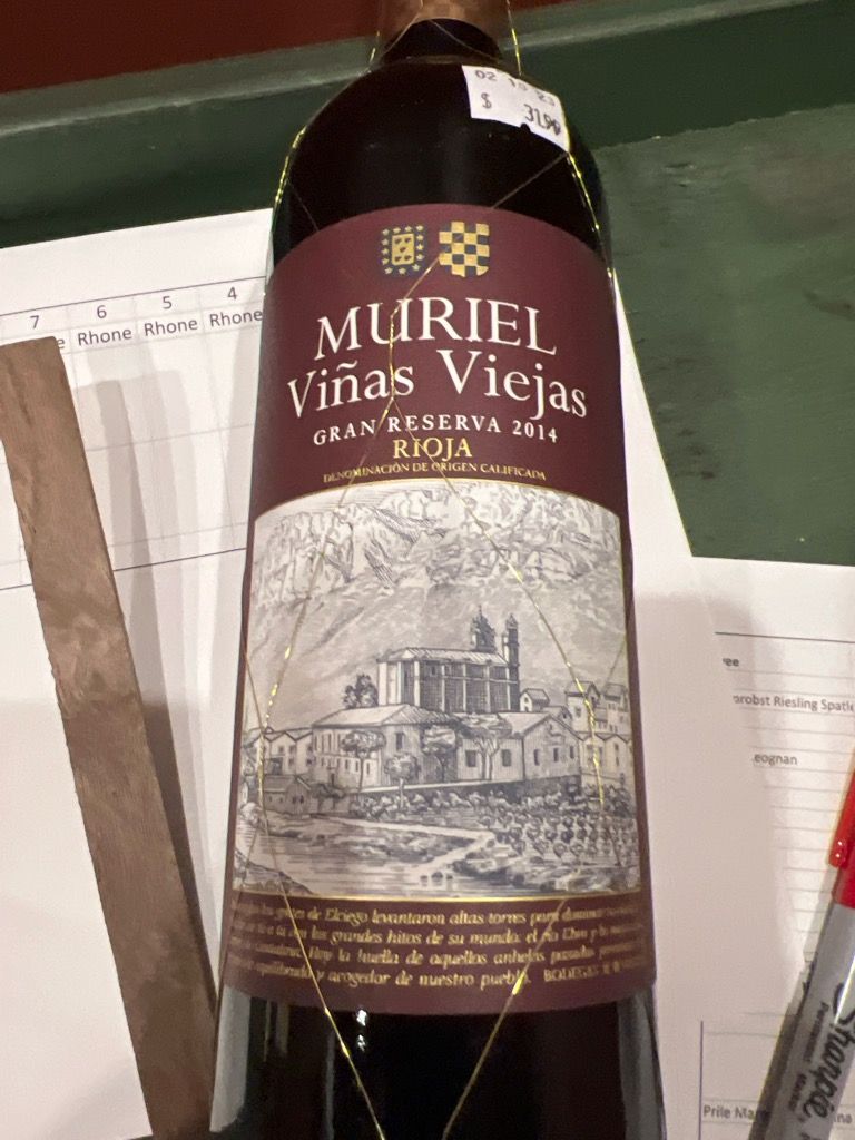 2014 Bodegas Muriel Rioja Gran Reserva Vinas Viejas, Spain, La Rioja ...