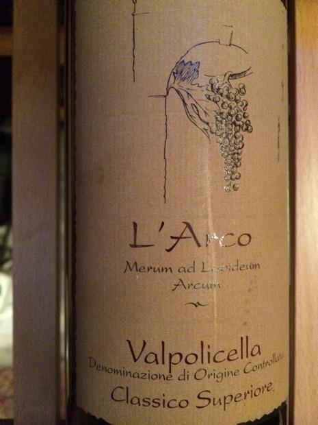 2005 L'Arco Valpolicella Classico Superiore, Italy, Veneto ...