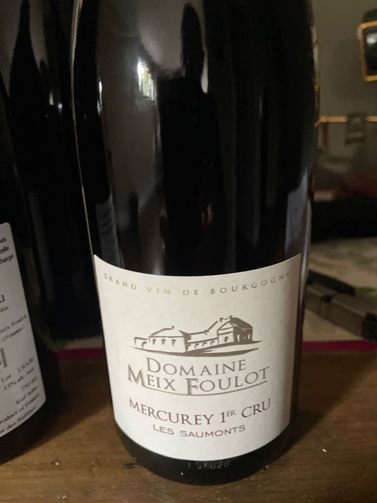 2020 Domaine du Meix-Foulot Mercurey 1er Cru Les Saumonts, France ...