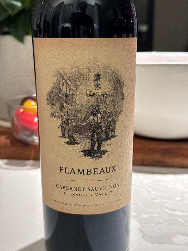 2020 Flambeaux Cabernet Sauvignon, USA, California, Sonoma County ...