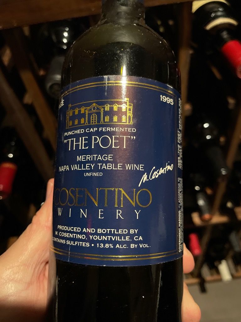 1995 Cosentino Winery The Poet, USA, California, Napa Valley ...