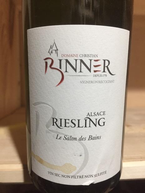 2021 Domaine Binner Riesling Le Salon des Bains, France, Alsace ...