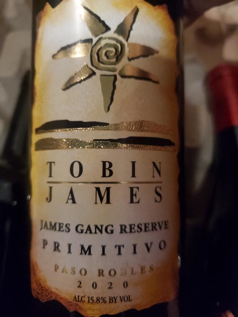 2020 Tobin James Primitivo James Gang Reserve, USA, California, Central ...