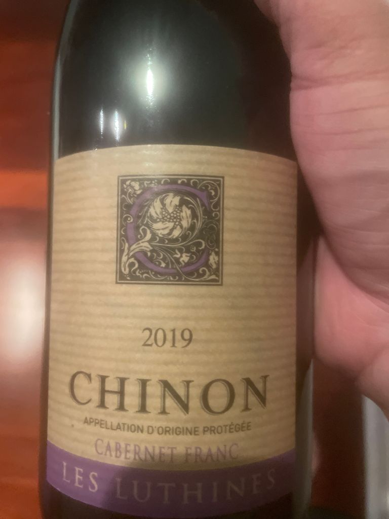 2022 ESAT Cabernet Franc Chinon Les Luthines, France, Loire Valley ...