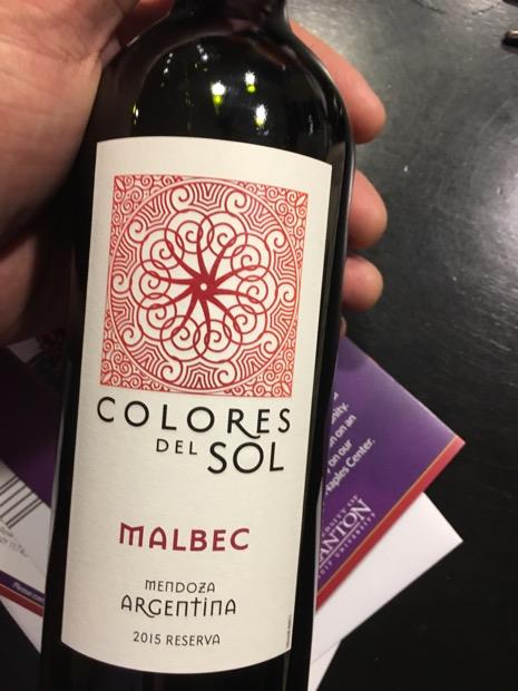 2015 Colores Del Sol Malbec Reserva, Argentina, Mendoza - CellarTracker