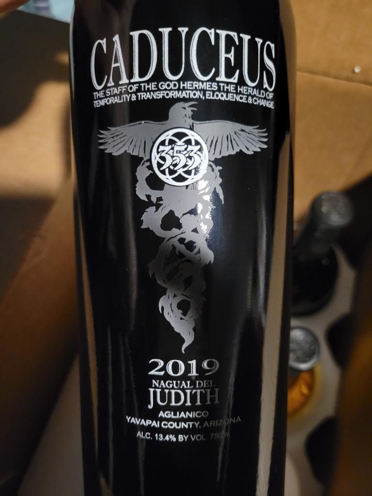 2019 Caduceus Cellars Aglianico Nagual del Judith Judith Block, USA ...