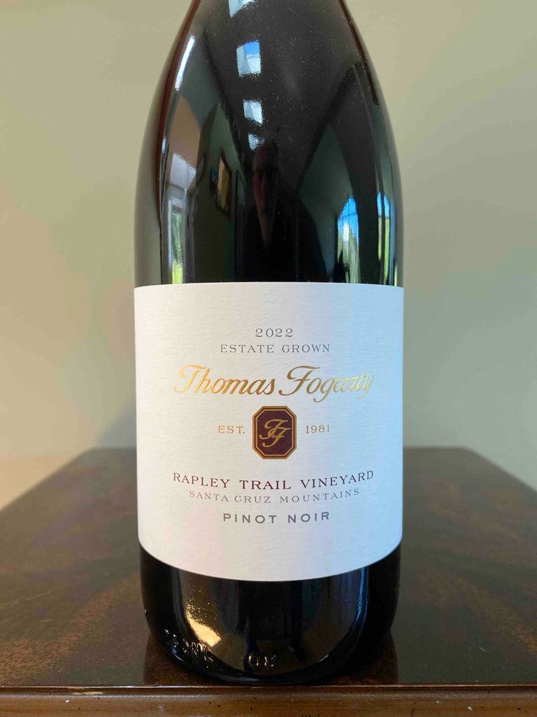 2022 Thomas Fogarty Pinot Noir Rapley Trail Vineyard, USA, California ...