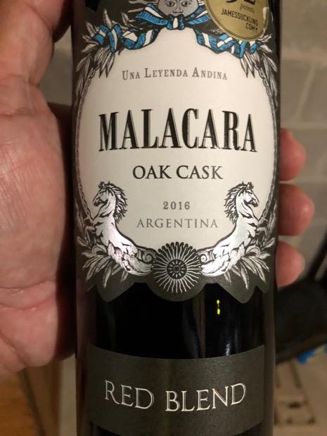 2016 Malacara Oak Cask Red Blend, Argentina - CellarTracker