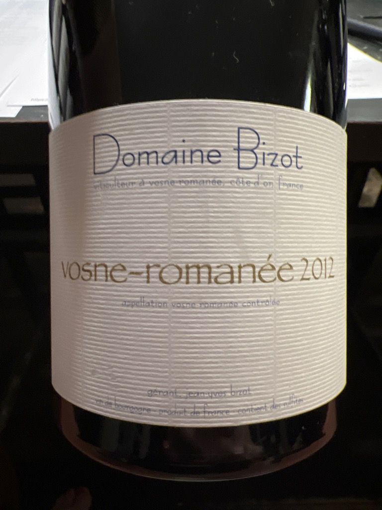 2013 Domaine Bizot Vosne-Romanée, France, Burgundy, Côte de Nuits ...