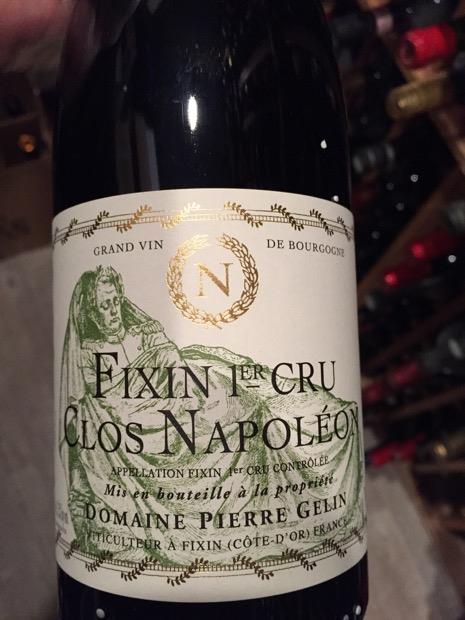 2013 Domaine Pierre Gelin Fixin 1er Cru Clos Napoleon, France, Burgundy ...