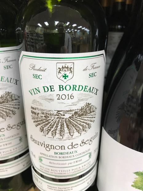 2016 Sauvignon de Seguin, France, Bordeaux - CellarTracker