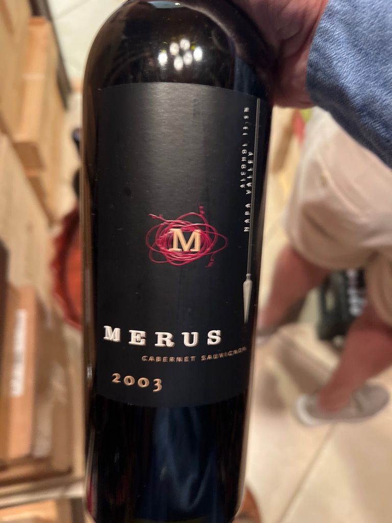 1999 Merus Cabernet Sauvignon M by Merus, USA, California, Napa Valley ...