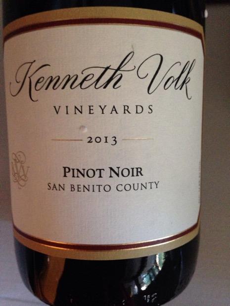 2013 Kenneth Volk Pinot Noir San Benito County, USA, California ...