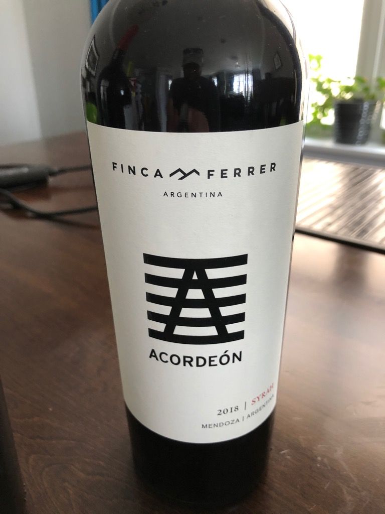 2018 Finca Ferrer Malbec Acordeon, Argentina, Mendoza, Valle de Uco ...