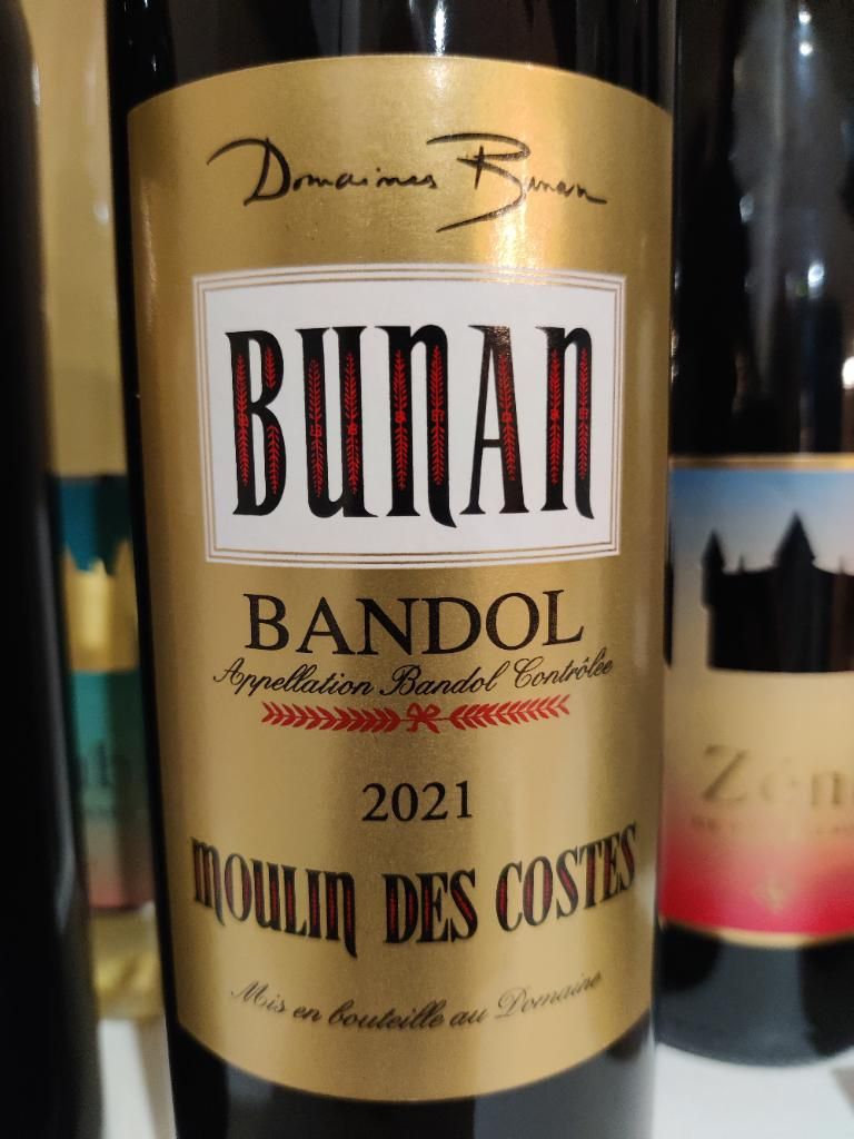 2021 Domaine Bunan Bandol Moulin des Costes, France, Provence, Bandol ...