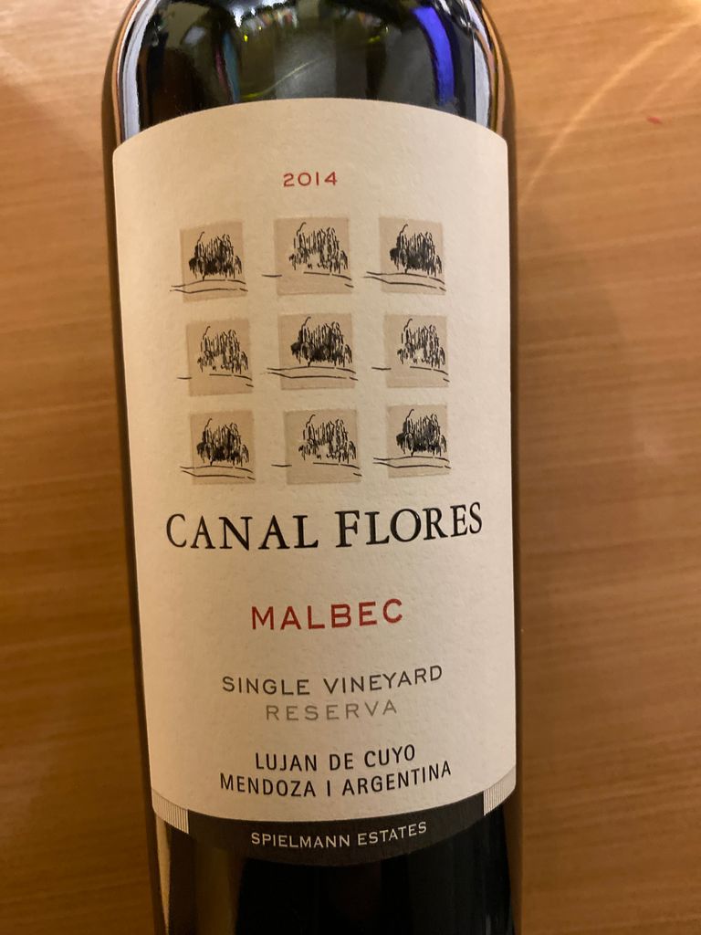 2020 Spielmann Estates Malbec Single Vineyard Reserva Canal Flores ...