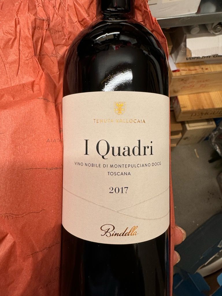 2017 Bindella (Tenuta Vallocaia) Vino Nobile di Montepulciano I Quadri ...