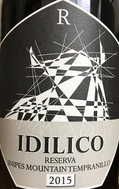 2015 Idilico Tempranillo Reserva, USA, Washington, Columbia Valley ...