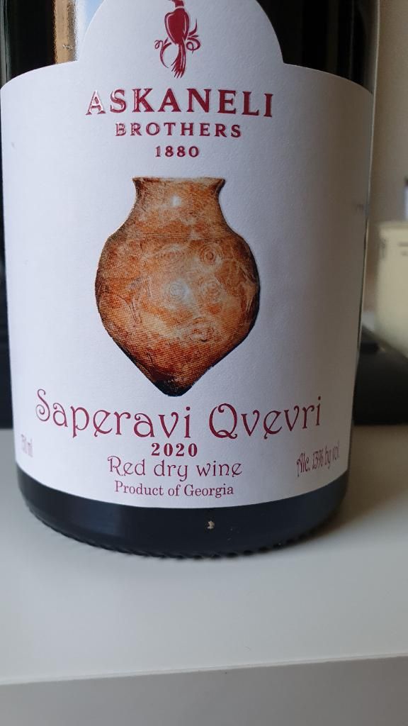 2020 Askaneli Brothers Saperavi Qvevri Dry Red Wine, Georgia, Kakheti ...