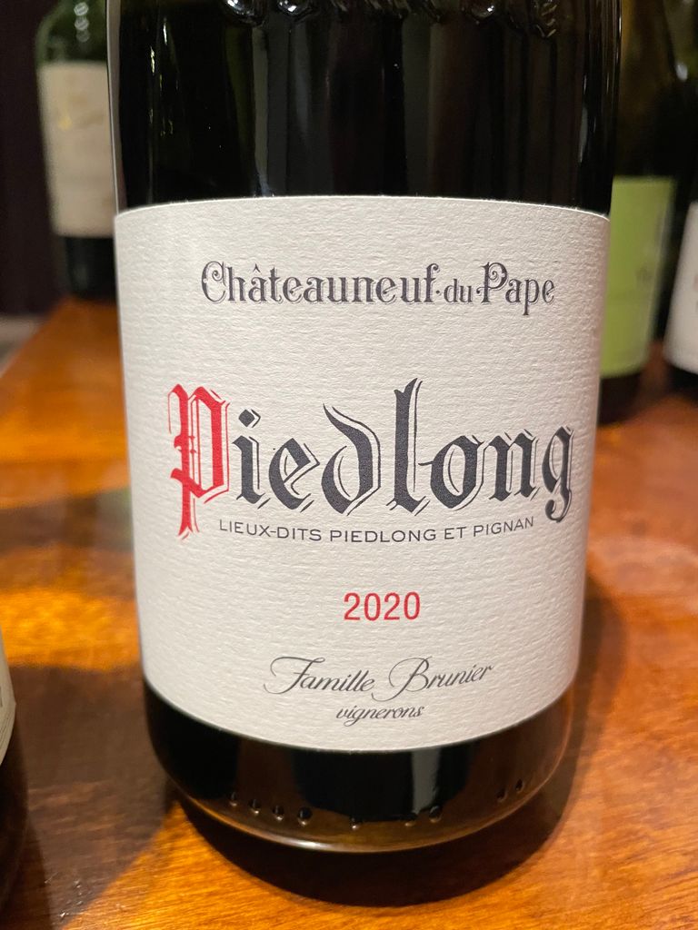2020 Famille Brunier Châteauneuf-du-Pape Piedlong - CellarTracker