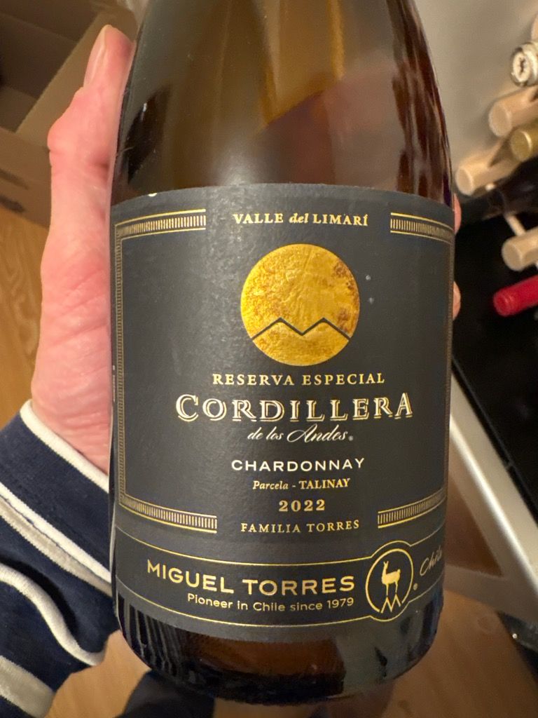 2023 Miguel Torres Chardonnay Reserva Especial Cordillera, Chile ...
