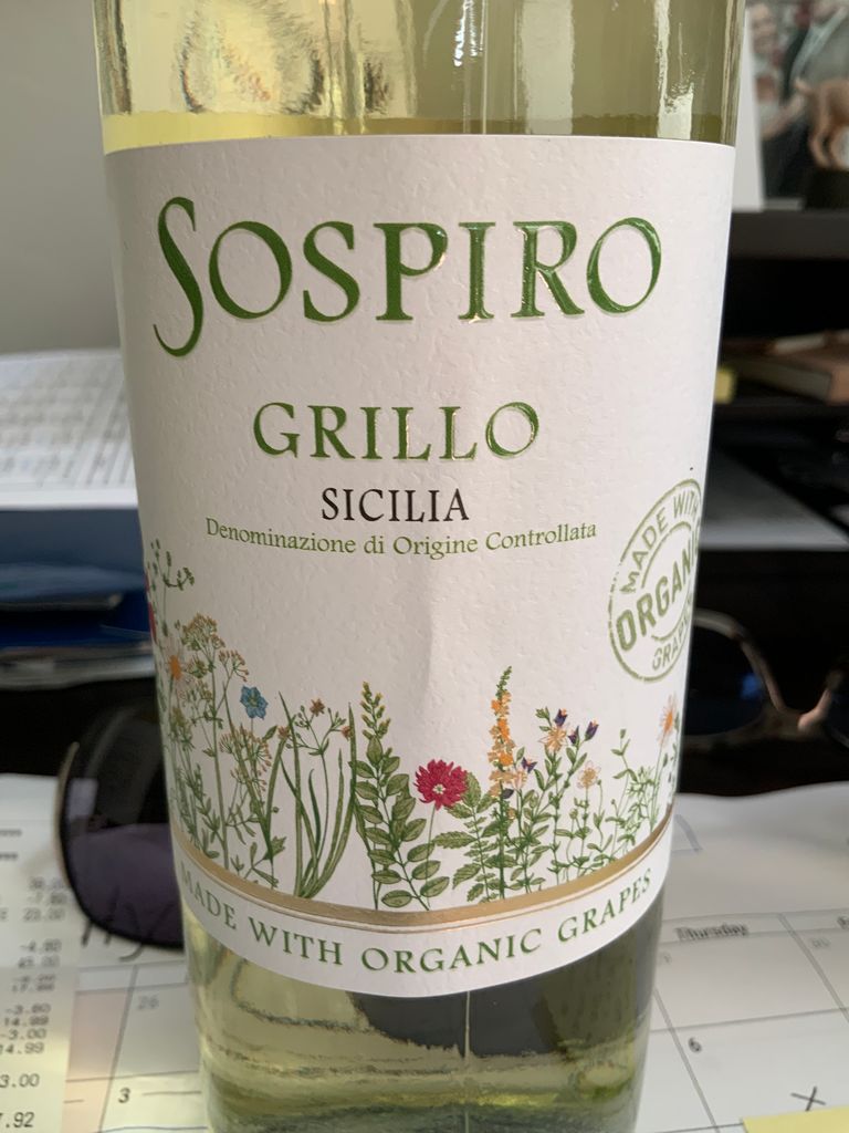 2021 Cantine Volpi Grillo Sospiro, Italy, Sicily, Sicilia - CellarTracker