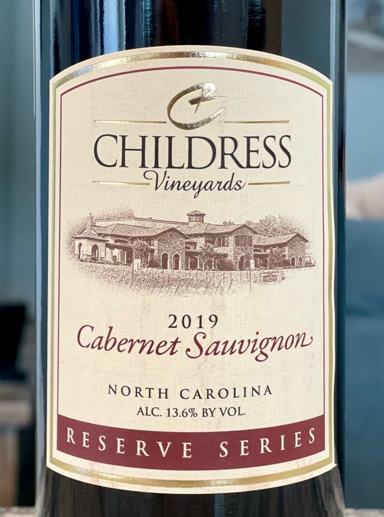 2019 Childress Vineyards Cabernet Sauvignon Reserve, USA, North ...