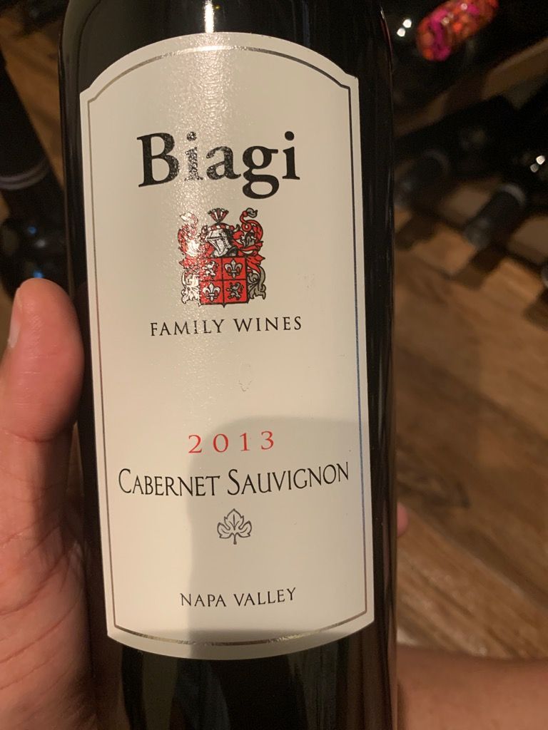 2013 Biagi Family Cabernet Sauvignon, USA, California, Napa Valley ...