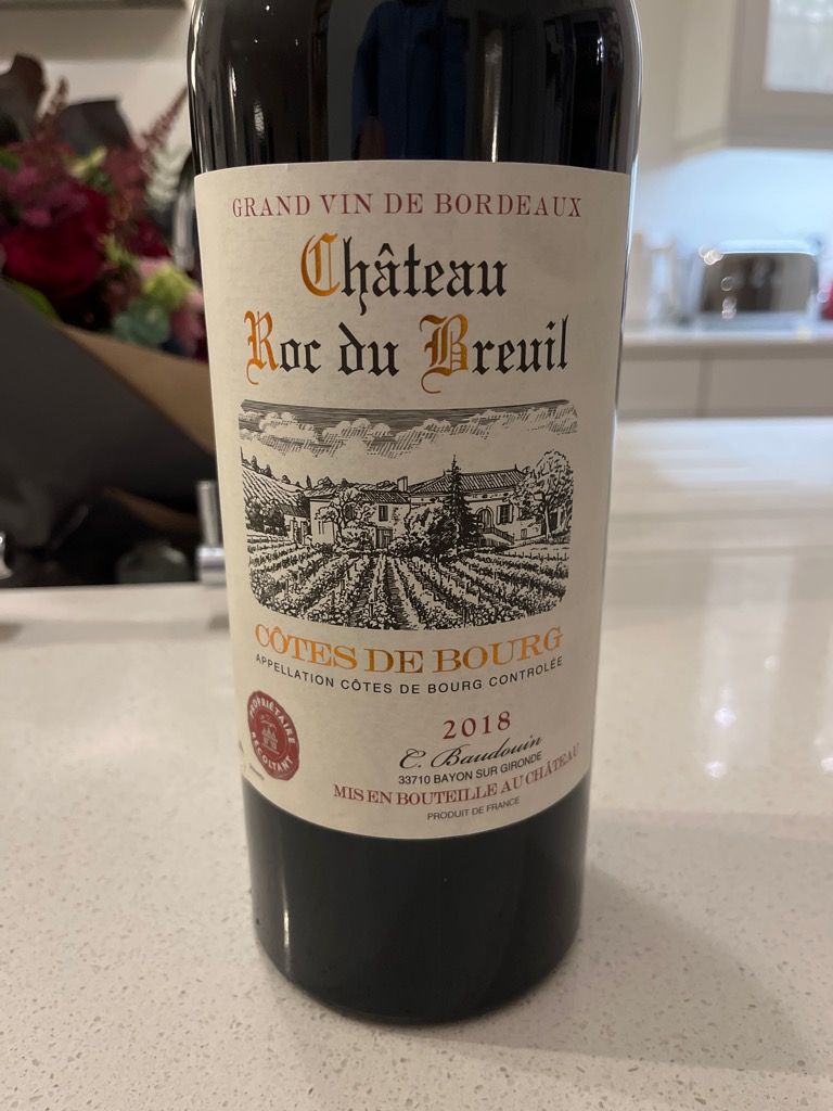 2018 Château Roc du Breuil, France, Bordeaux, Côtes de Bourg ...