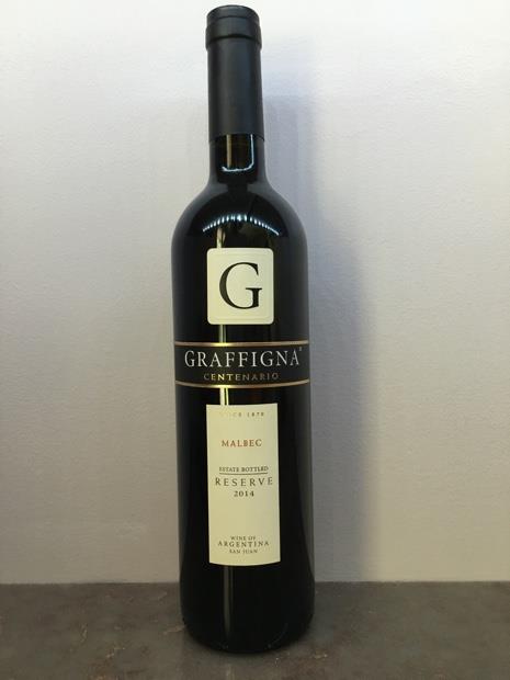 2014 Graffigna Malbec Reserve, Argentina, San Juan - CellarTracker