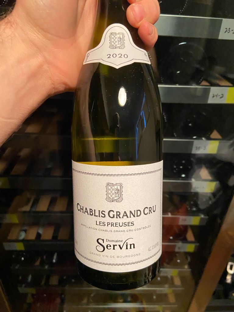 2020 Domaine Servin Chablis Grand Cru Les Preuses, France, Burgundy ...