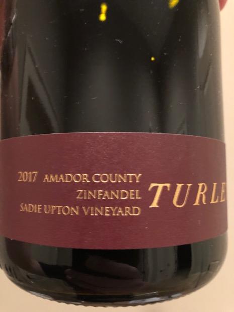 2017 Turley Zinfandel Sadie Upton, USA, California, Sierra Foothills ...