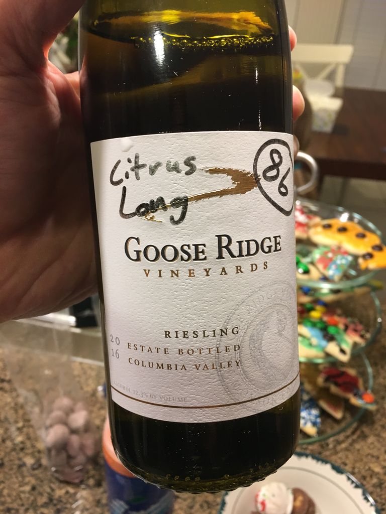 2016 Goose Ridge Vineyards Sauvignon Blanc, USA, Washington, Columbia ...