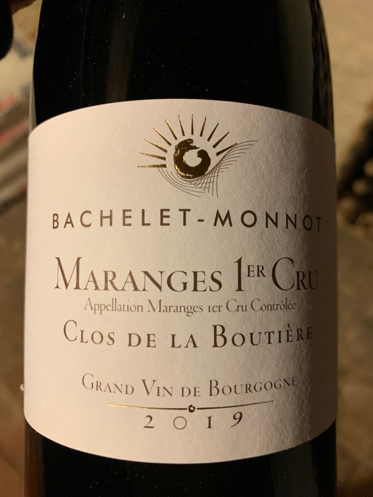 2019 Domaine Bachelet-Monnot Maranges 1er Cru Clos de la Boutière ...