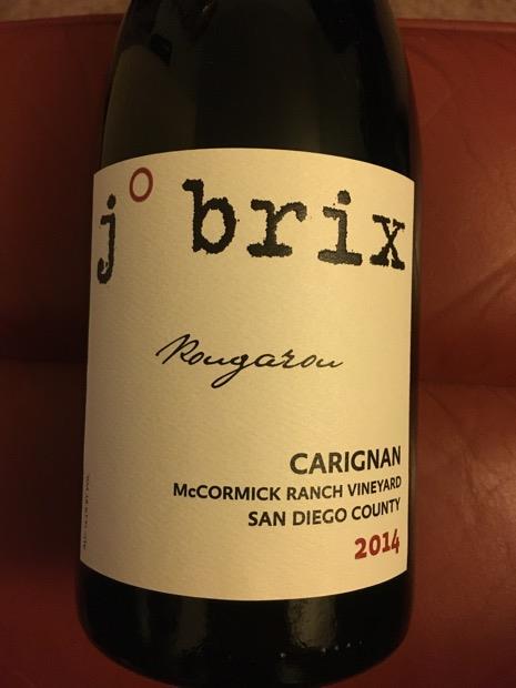 2014 J. Brix Carignan Rougarou McCormick Ranch Vineyard, USA ...