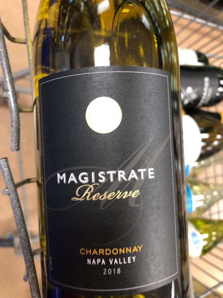 2018 Magistrate Vineyards Chardonnay Reserve, USA, California, Napa ...