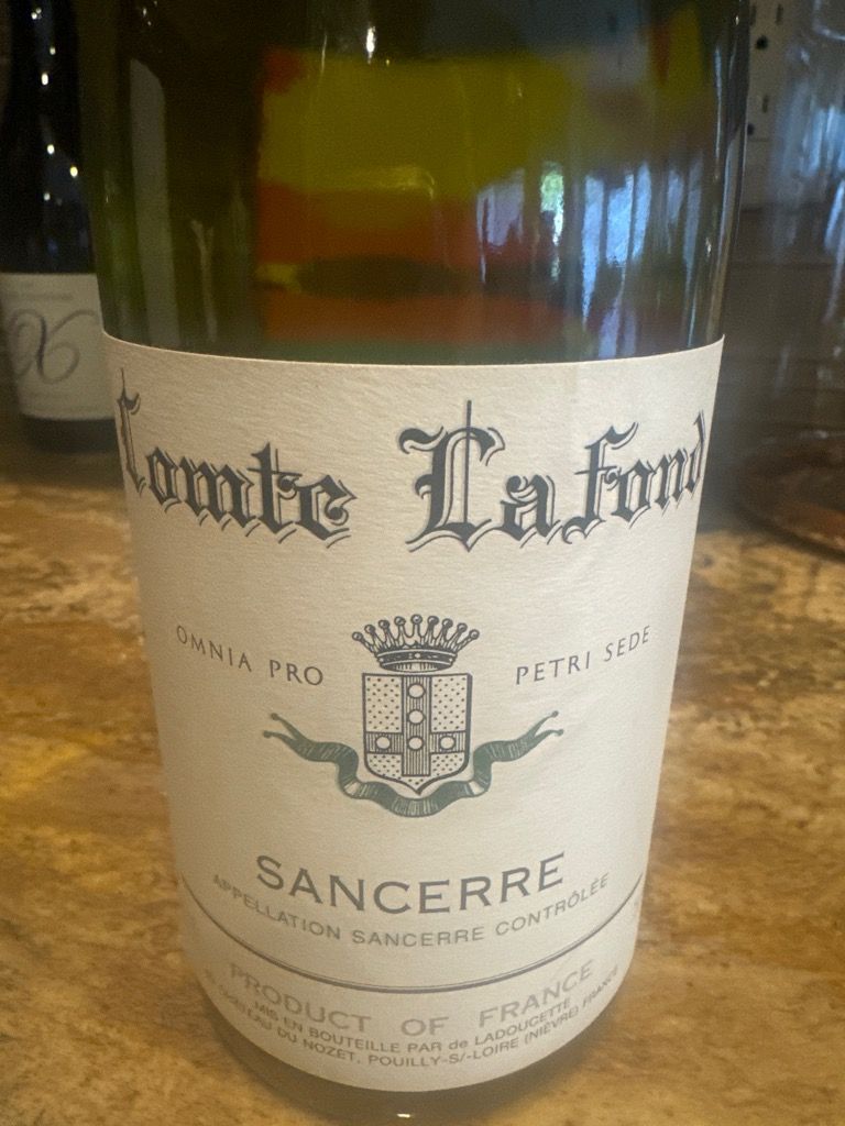 2023 de Ladoucette Sancerre Comte Lafond, France, Loire Valley, Upper ...