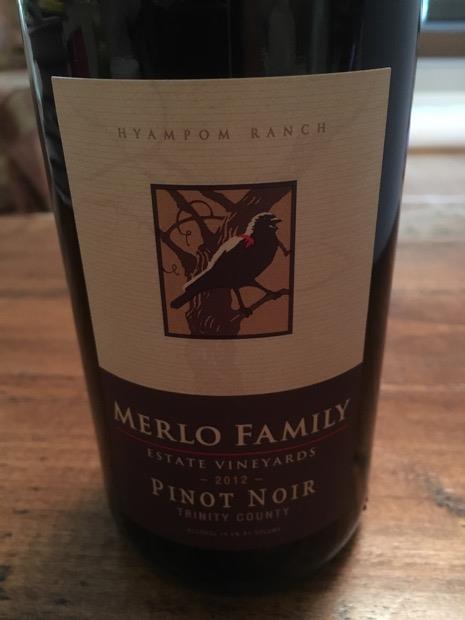 2012 R. Merlo Family Estates Pinot Noir, USA, California, Central ...