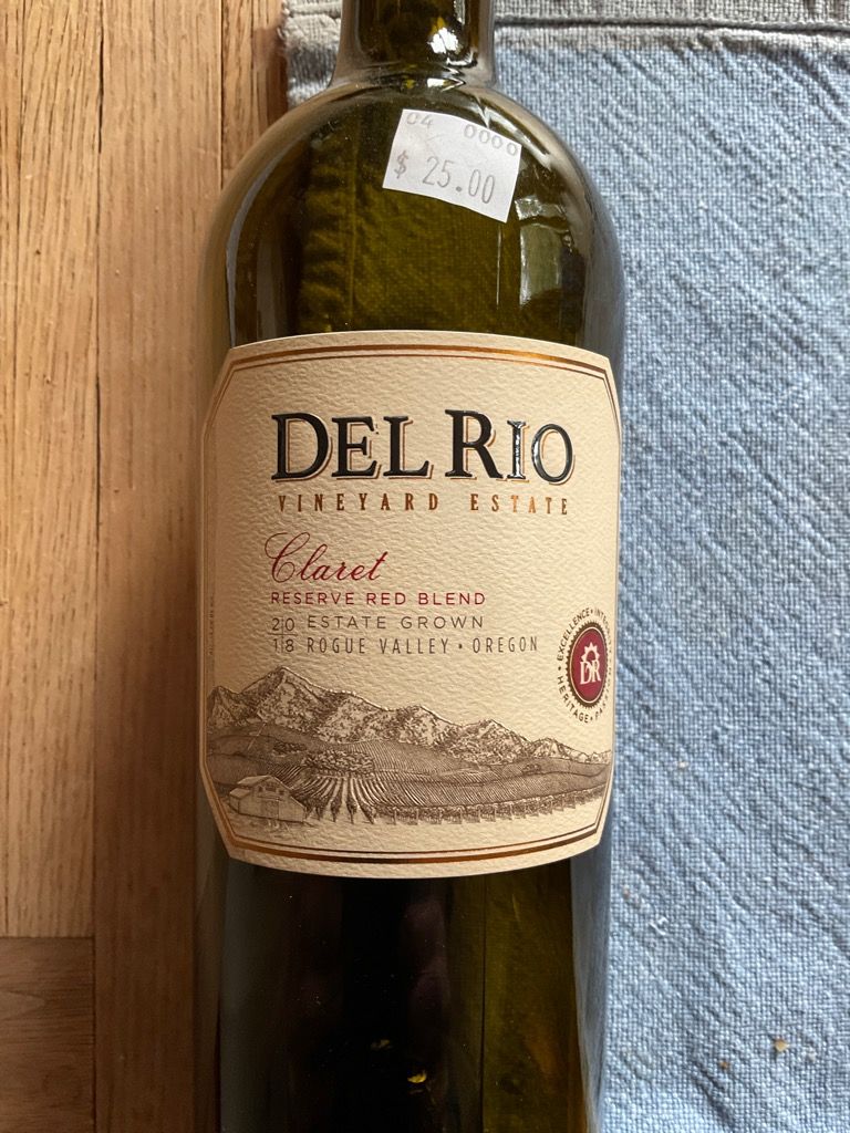 2018 Del Rio Vineyards Claret Reserve, USA, Oregon, Southern Oregon ...