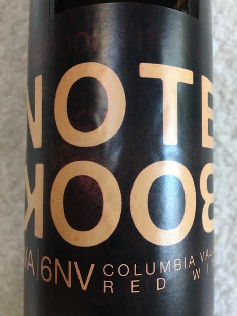 NV J. Bookwalter Notebook 6NV Red Blend, USA, Washington, Columbia ...