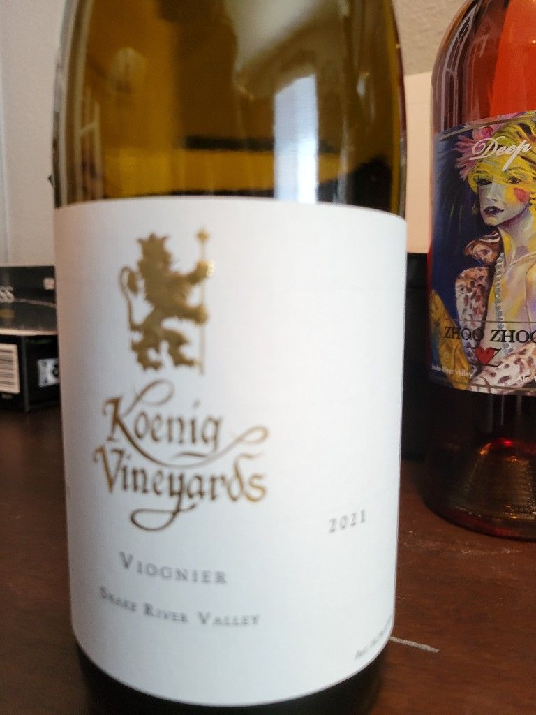 2021 Koenig Vineyards Viognier, USA, Idaho, Snake River Valley ...