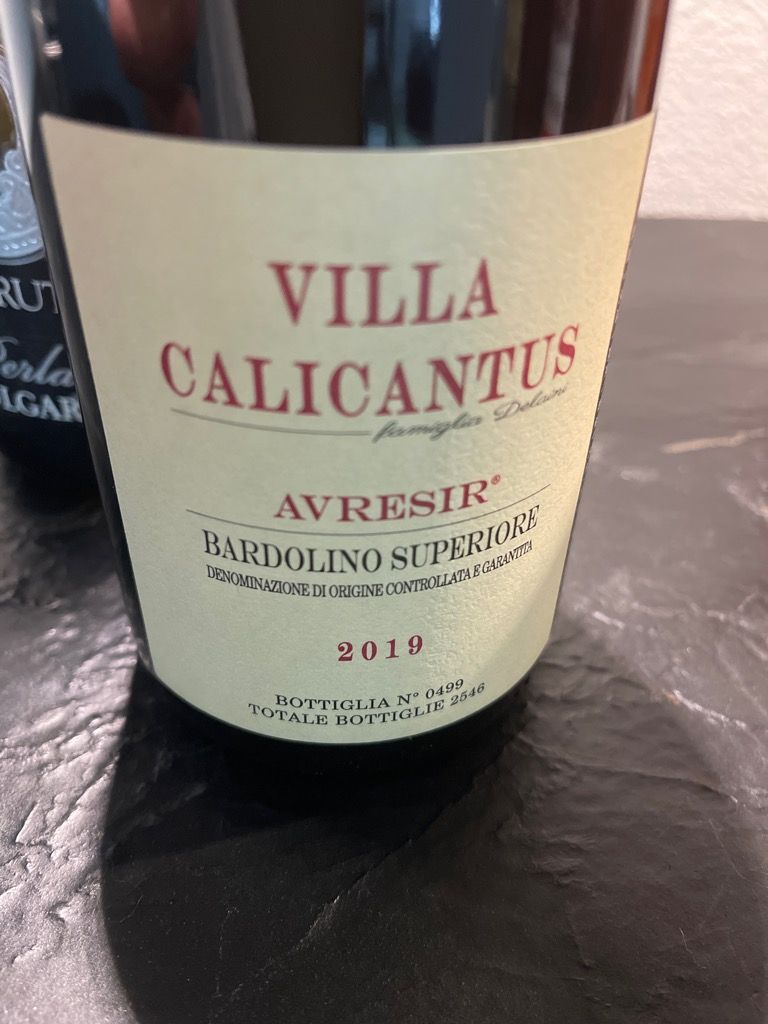 2020 Villa Calicantus Bardolino Superiore Avresir, Italy, Veneto ...