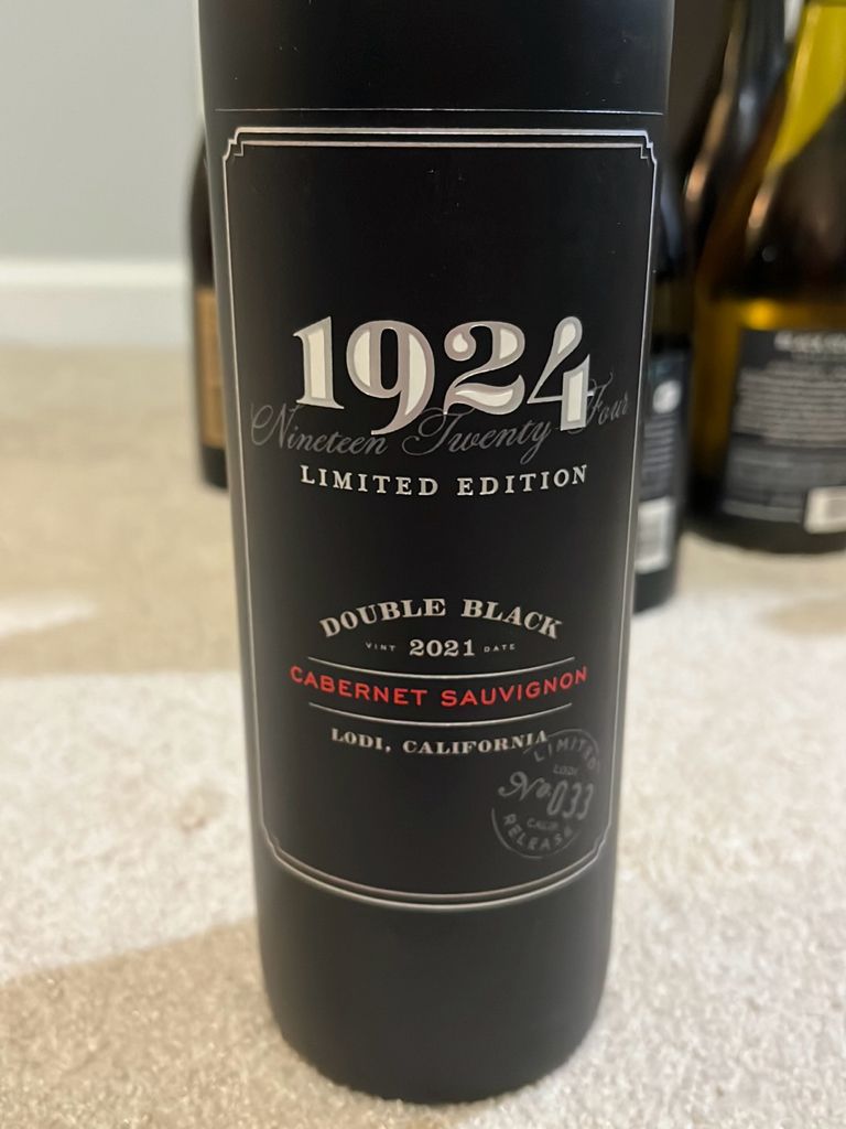 2021 Gnarly Head Cabernet Sauvignon 1924 Limited Edition Double Black ...