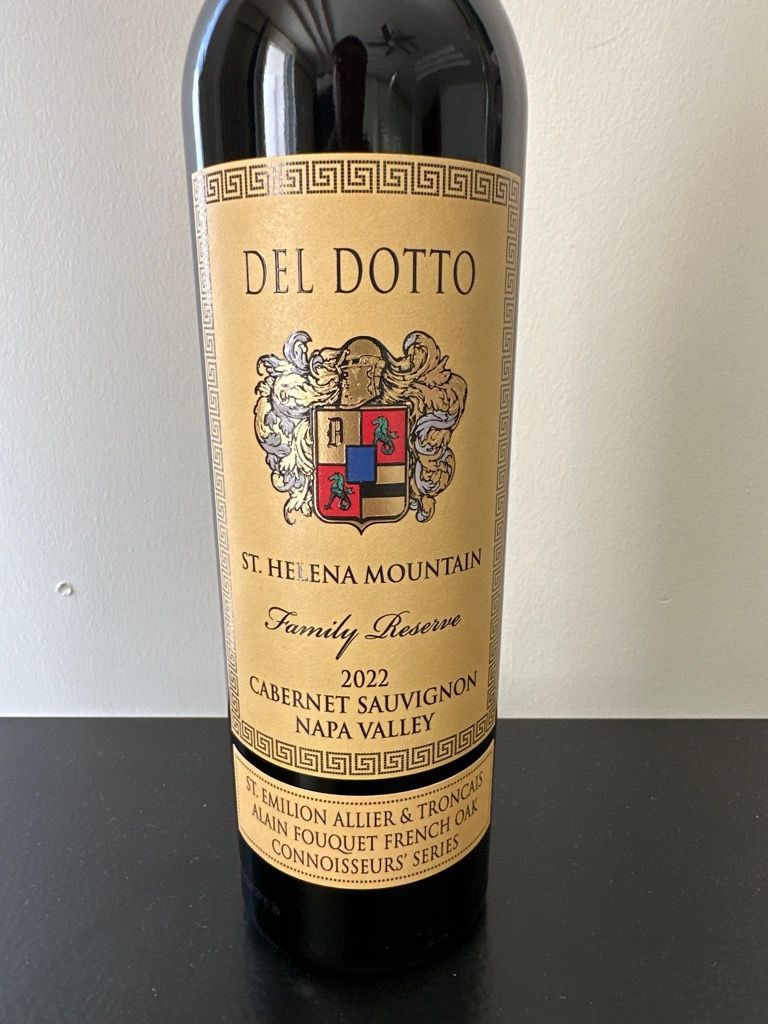 2022 Del Dotto Cabernet Sauvignon Vineyard 887 St Emilion & Troncais ...